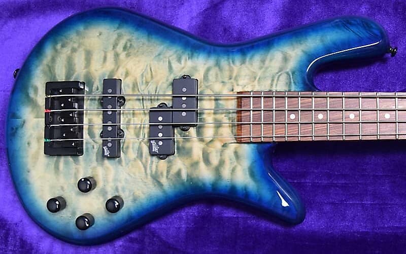 Spector Legend 4 NECK-THRU, Faded Blue with Pau Ferro | Reverb