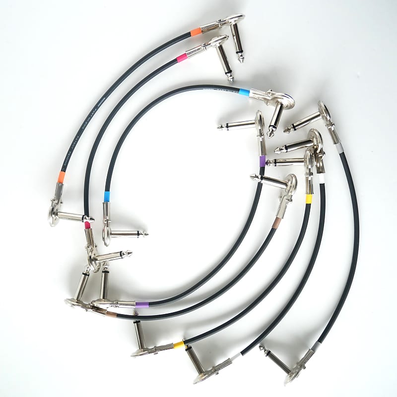 8 pack 9 in. New- Mogami 2314/Flathead Pan Patch Cables | Reverb