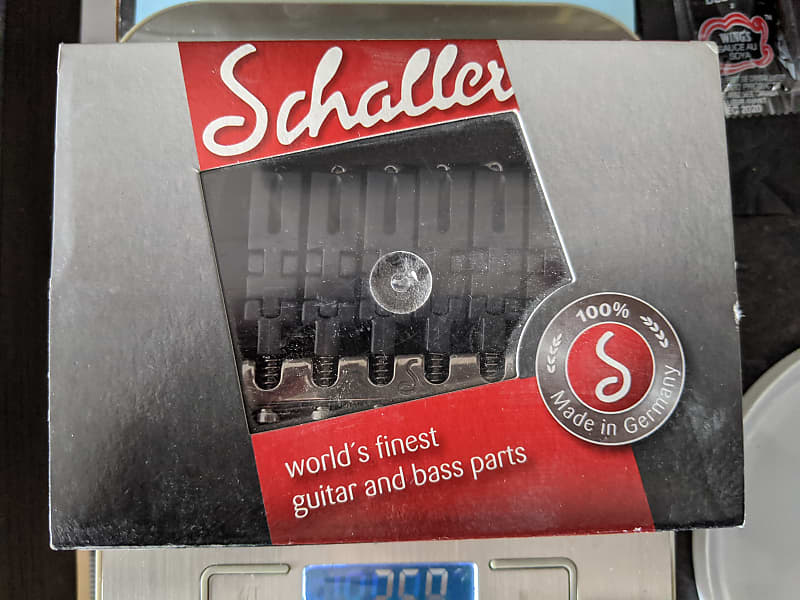 Genuine Schaller Germany Hannes Fixed Piezo Loaded Bridge kit | Reverb