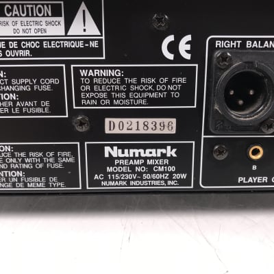 Numark CM100 DJ Mixer 4 Channel Full Width | Reverb