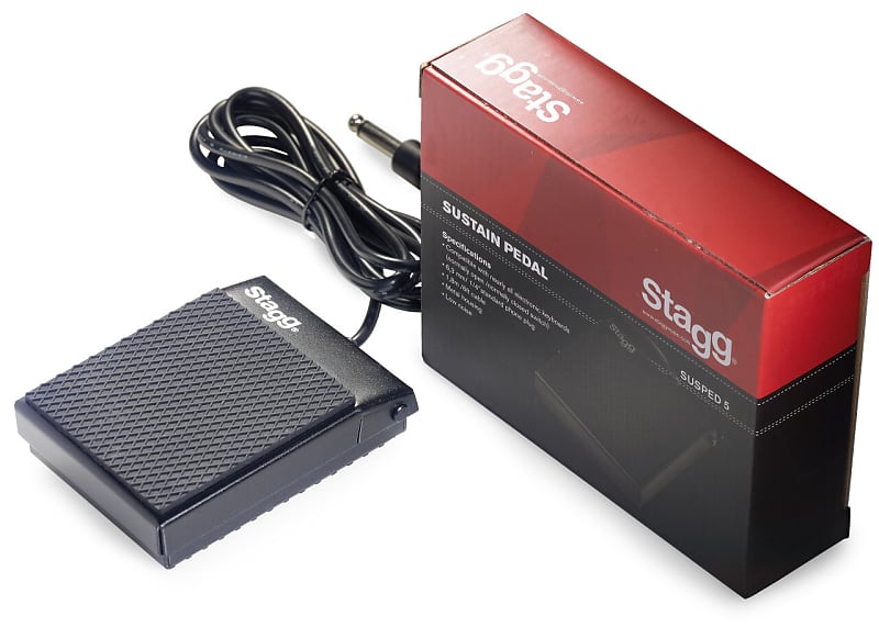 Stagg Pad Style Sustain Pedal with Dual Polarity Switch - | Reverb