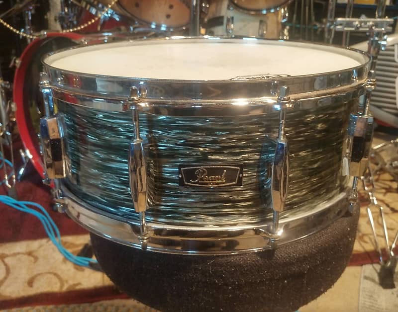 Pearl President 14x5 Phenolic Shell Snare 1960's Blue | Reverb