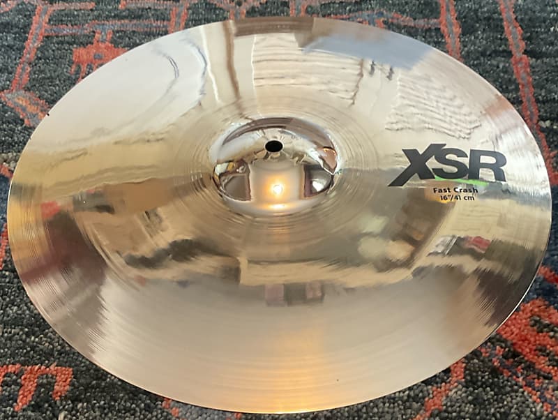 Sabian 16” XSR Fast Crash Cymbal - Brilliant | Reverb