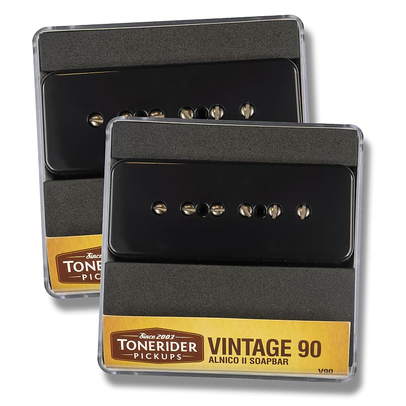 Tonerider Vintage 90 P90 Soapbar set Black | Reverb
