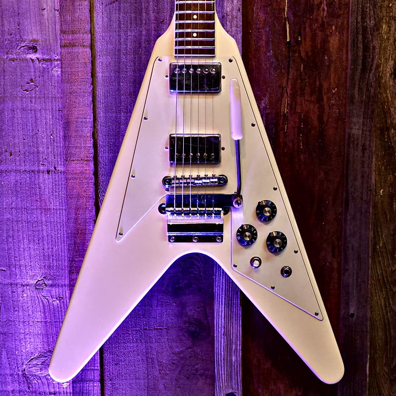 Gibson Flying V 1981 - Refinished Alpine White w/ Hard Case | Reverb