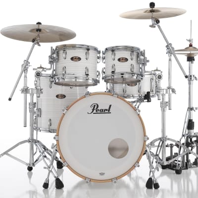 Pearl Masters Maple Gum 4-PC Shell Pack in White Ice Swirl | Reverb
