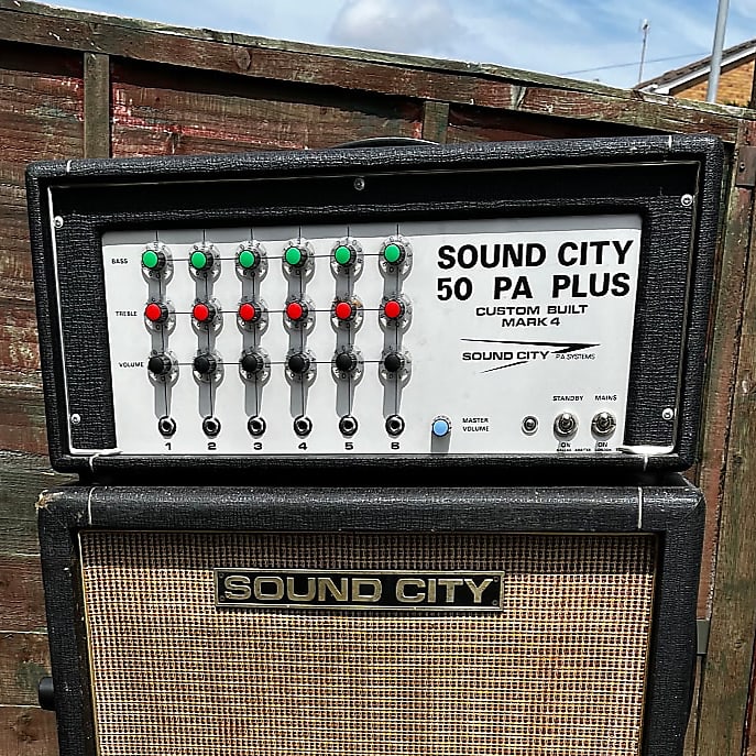 Vintage Dallas Arbiter Soundcity PA50 Plus Valve Head 1970’s | Reverb