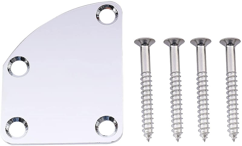 Musiclily 4 Hole Curved Neckplate Neck Plate for Fender Style | Reverb