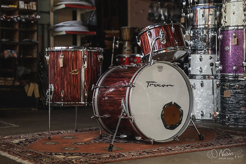 Late 1950/Early 1960s Trixon 'Luxus 0/200' in Red Stripe - | Reverb