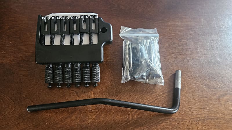 Hipshot 6-String Guitar Headless Tremolo Bridge, BLACK, | Reverb