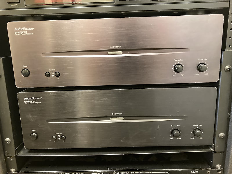 Audio Source AMP300 1990 Black Aluminum face | Reverb
