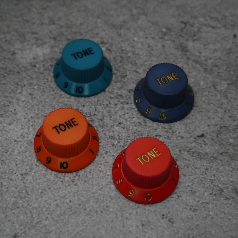 #425 Orange Red Teal Blue Custom Color Strat Stratocaster | Reverb