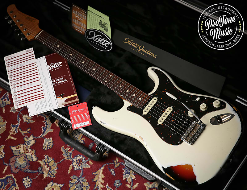 Xotic California Classic XSC-2 HSS Heavy Relic White Over | Reverb UK