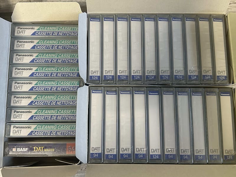 Lot of 20 new Panasonic DAT Tapes and 8 Cleaning Tapes new | Reverb
