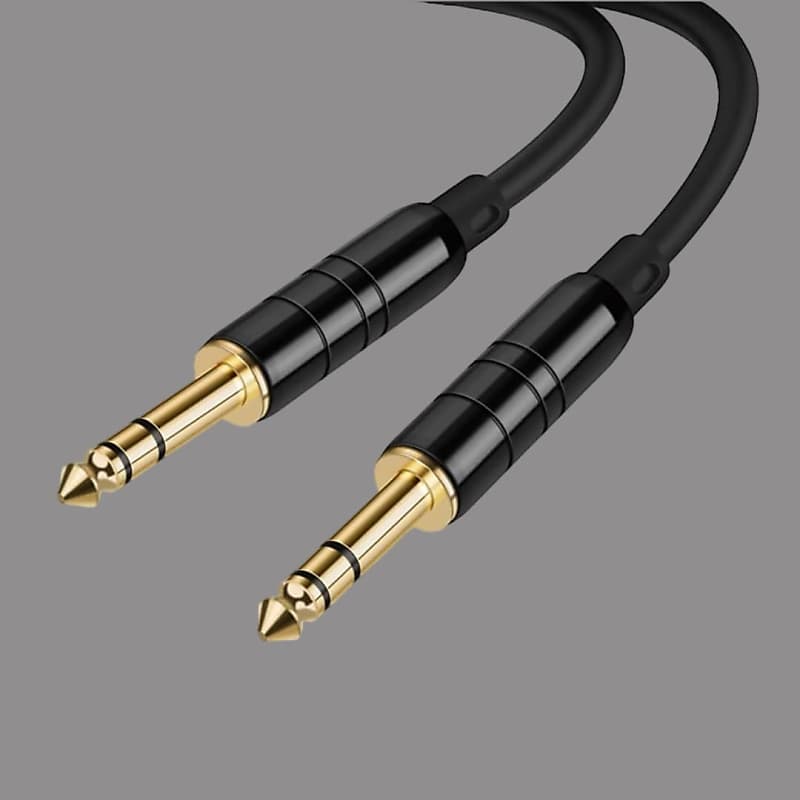 1/4’’ TRS Cable, [2-Pack 6FT] 1/4 Inch to 1/4 Inch 6.35mm | Reverb
