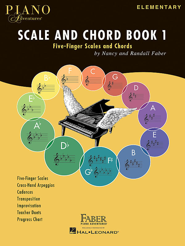 Piano Adventures Scale and Chord Book 1 - Five-Finger Scales | Reverb