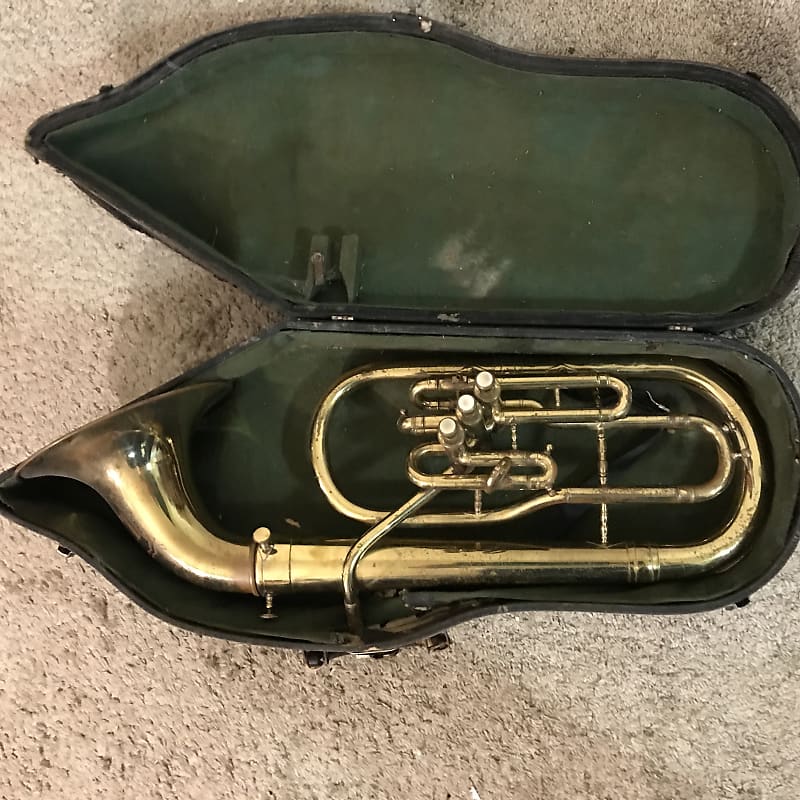 Vintage York 3 Valve Euphonium EB Horn Baritone | Reverb