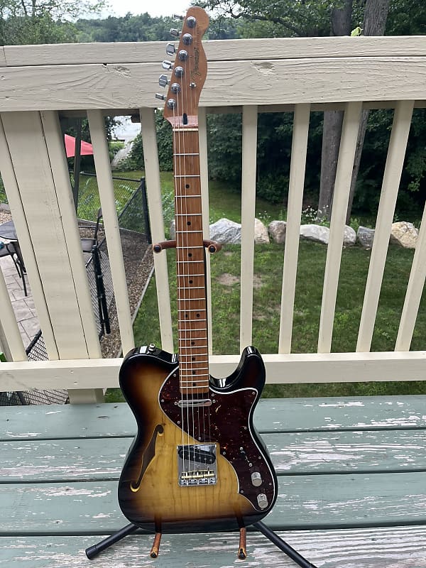 Warmoth Telecaster Thinline 2022 - Sunburst | Reverb