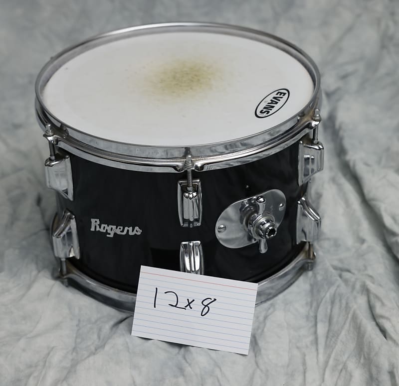 Rogers Tom, 12x8 - 60s - Black | Reverb