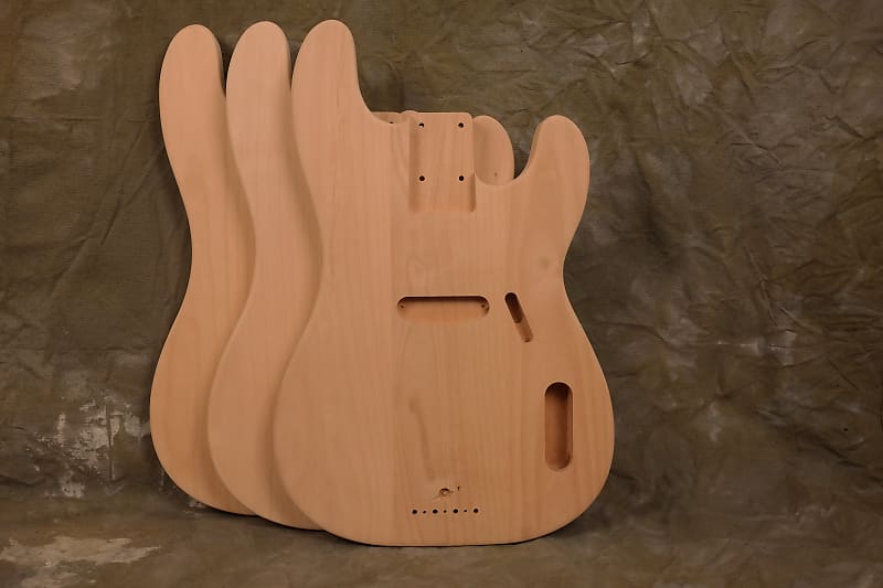 P-Bass Bodies - American Red Alder - Unfinished - 50's - 3 | Reverb
