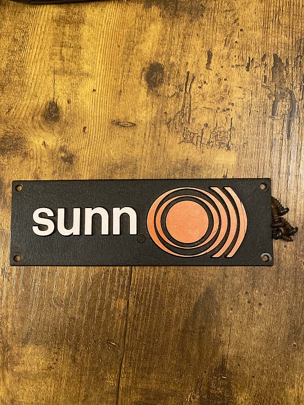 Sunn O))) 1970s Logo Nameplate | Reverb