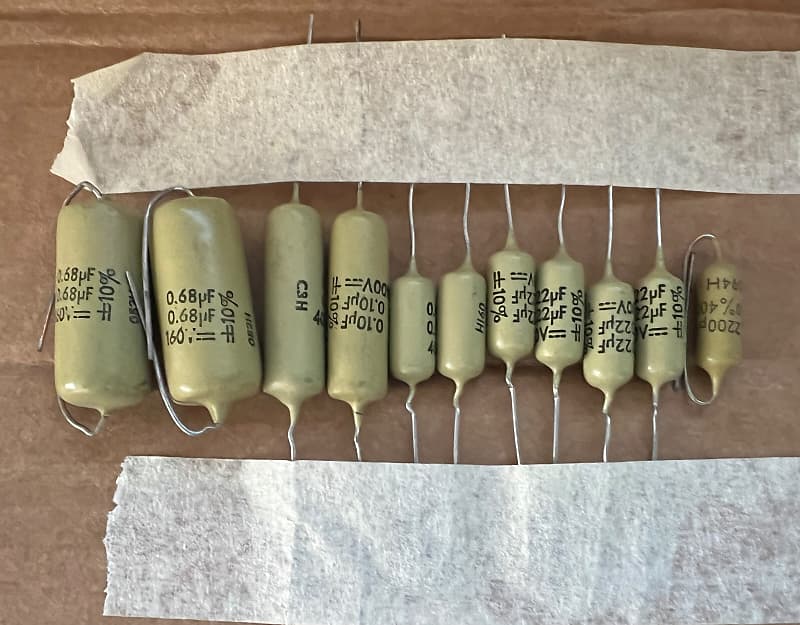NOS Mullard Mustard Capacitors 60's-70's Marshall Amp | Reverb