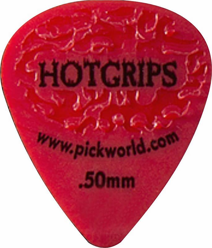 Hot Grip Guitar Pick - .50mm (red) | Reverb