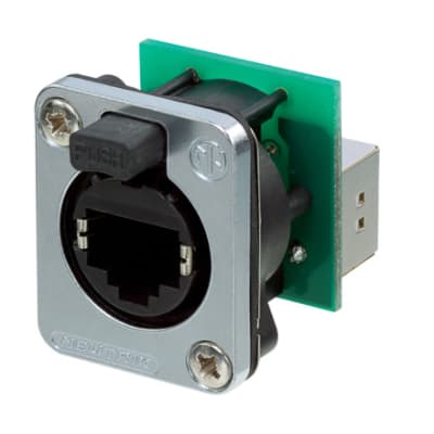 Neutrik NE8FDP-B D-Series etherCON Receptacle, Black | Reverb