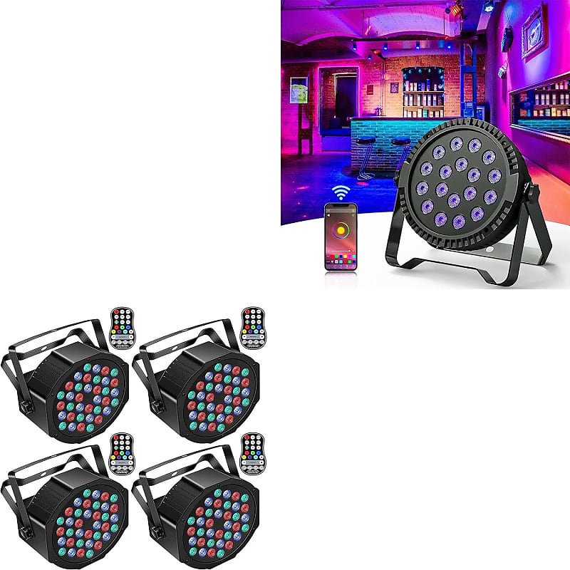Rechargeable Par Lights 36W Rgb Battery Powered & 18Led 3 In | Reverb