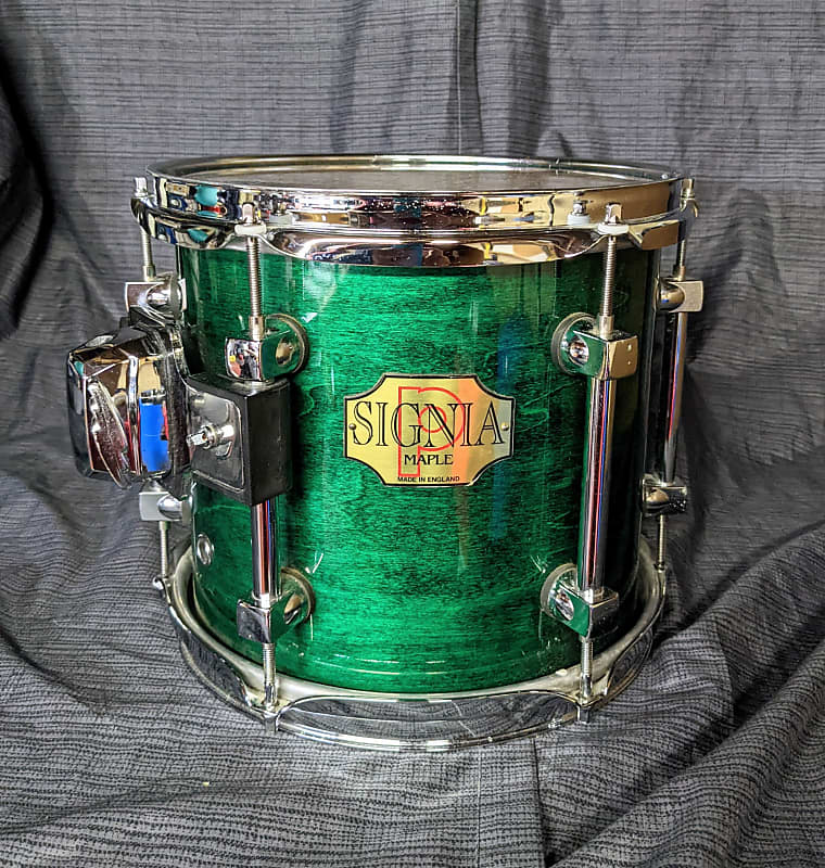 Premier Signia 10x9 Rack Tom. Emerald Green Lacquer. Maple | Reverb