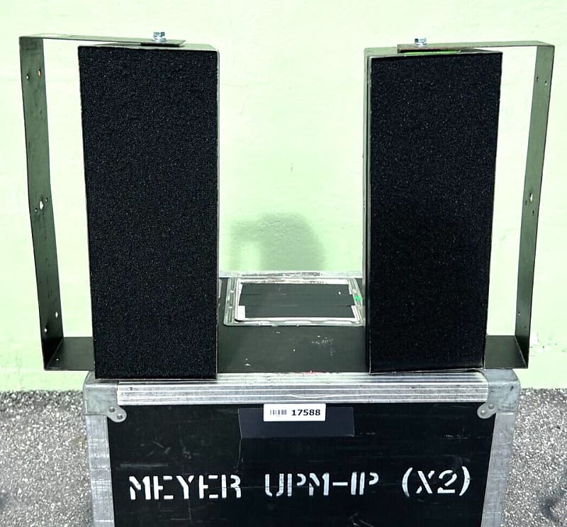 Meyer UPM-1P Pair With Road Case and Yoke #17588 | Reverb