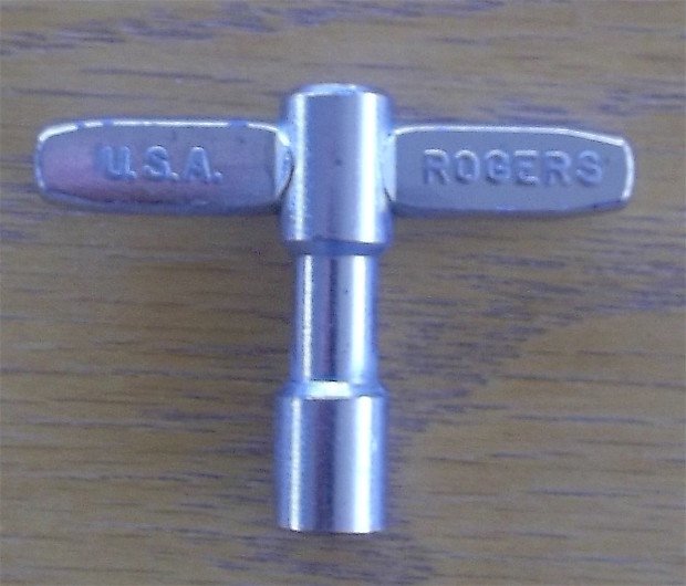 Rogers Drum Key 1970s Chrome | Reverb