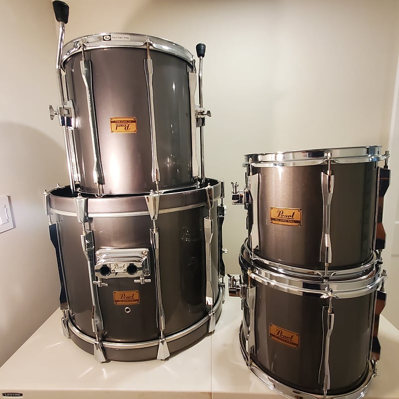 Pearl MLX All Maple, Charcoal Grey 4pc Shell pack | Reverb