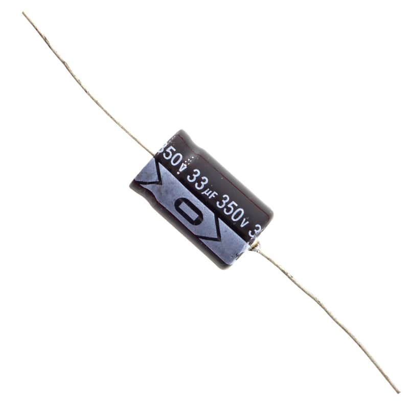 Axial Polarized Electrolytic Capacitor, 33uf @ 350VDC | Reverb