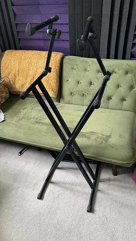 Keyboard X frame stand 2010 - Matt black | Reverb