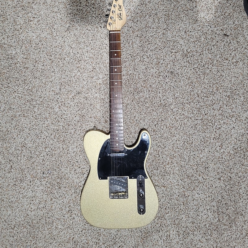 Jim Cat GOLD SPARKLE Telecaster | Reverb