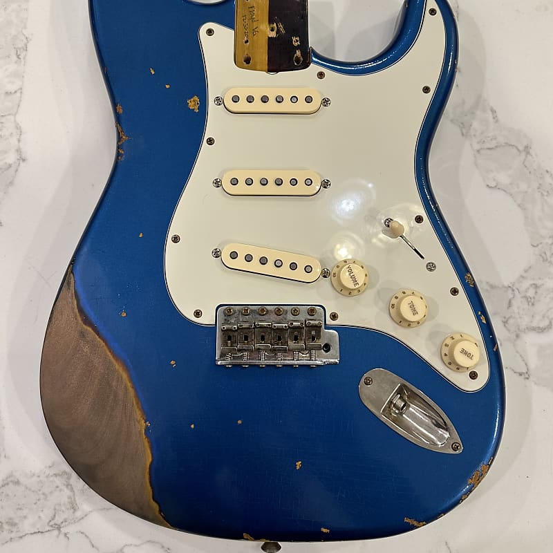Loaded Relic Stratocaster Body - Lake Placid Blue with Fender | Reverb