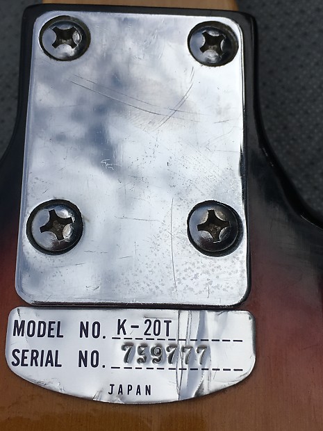 Kay/Teisco K-20T SG Style Mosrite Style Tremolo Mustashe Head | Reverb