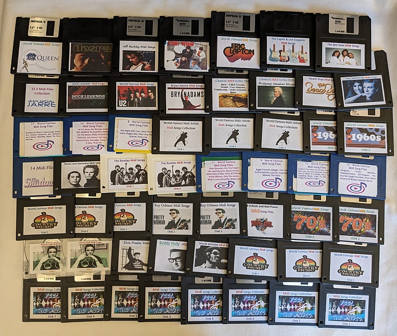 Midi Songs Floppy Disk Collection | Reverb UK