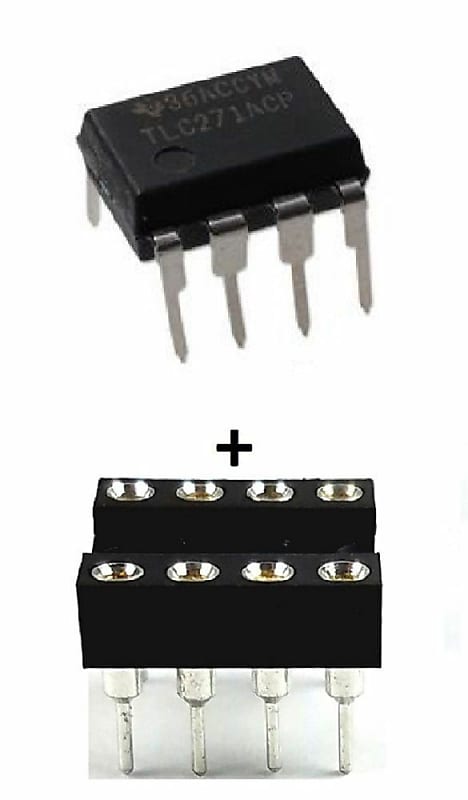 TLC271ACP TLC271 + Socket - Programmable Op Amp DIP-8 IC - 1 | Reverb