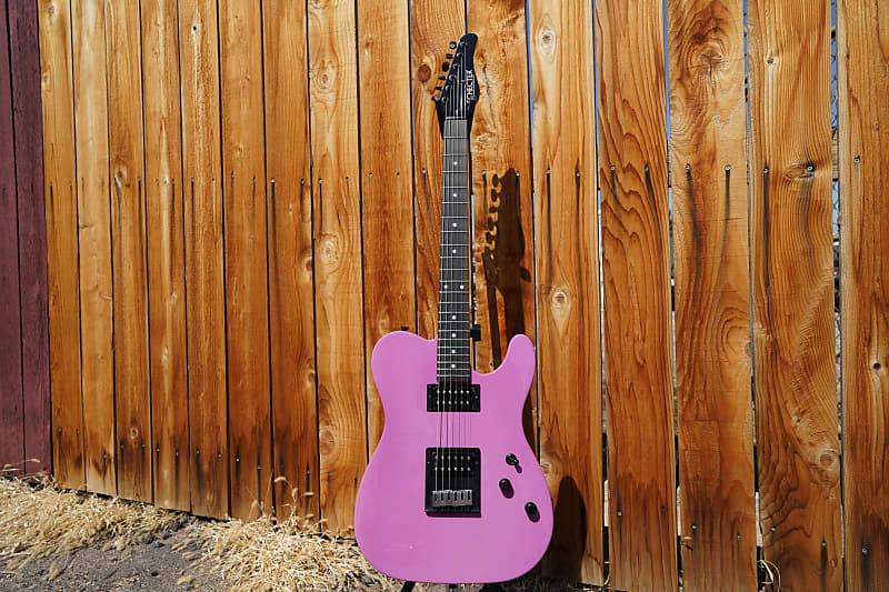 Schecter USA CUSTOM SHOP PT HH Pistol Pink w/ Black Tolex | Reverb