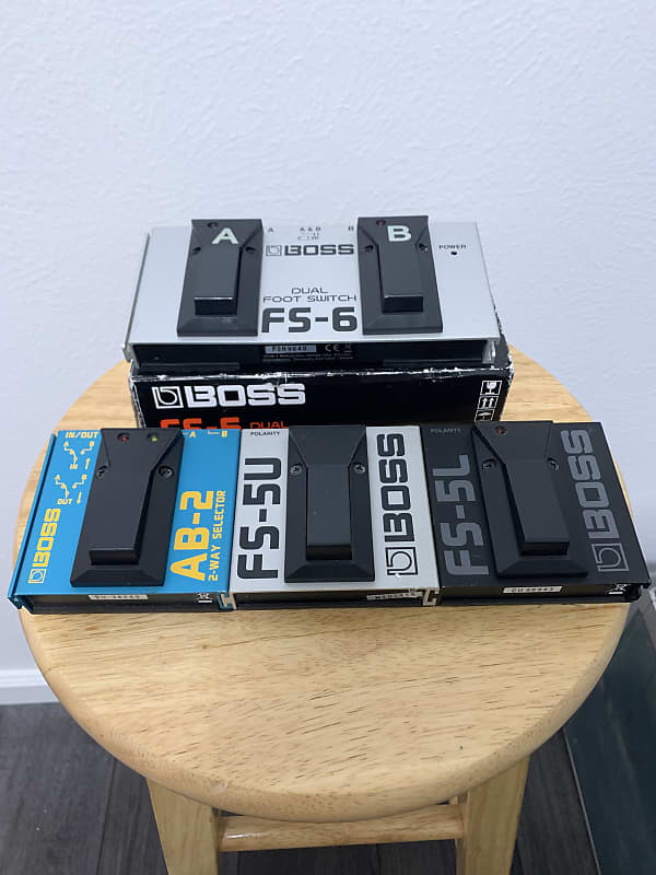 Boss Footswitch Lot FS-6 FS-5U FS-5L AB-2 | Reverb