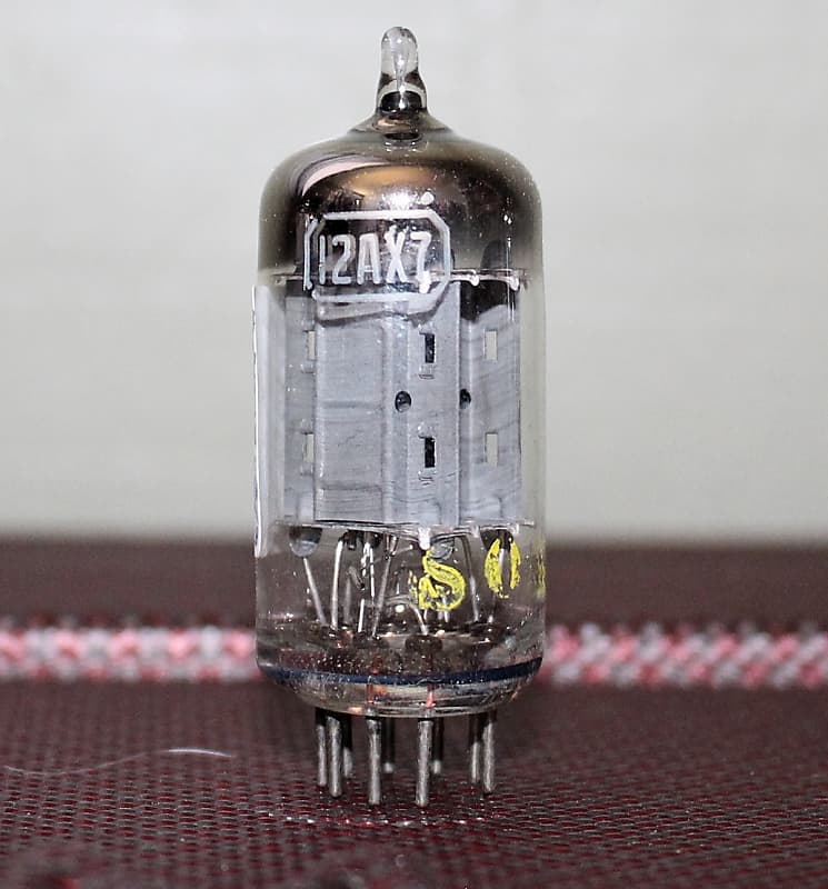 RCA 12AX7 ECC83 LONG PLATE SQUARE GETTER PERFECT BALANCE TEST | Reverb