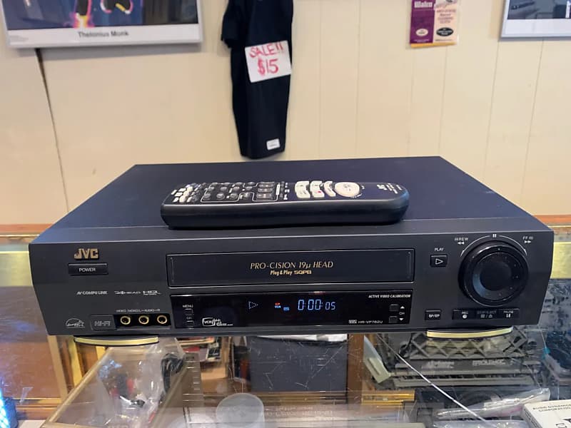 JVC VHS Video Cassette Recorder HiFi Stereo * Remote - Black | Reverb