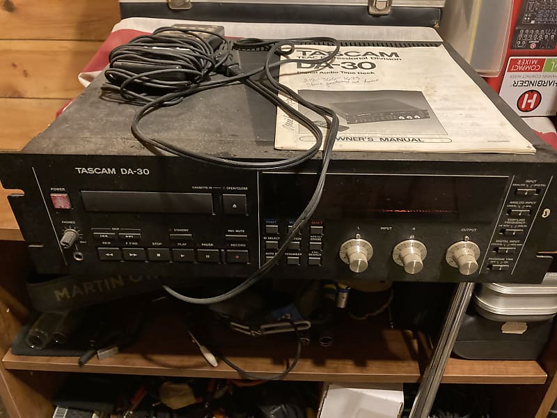 Tascam DA-30 80s DAT cassette recorder with remote vintage | Reverb
