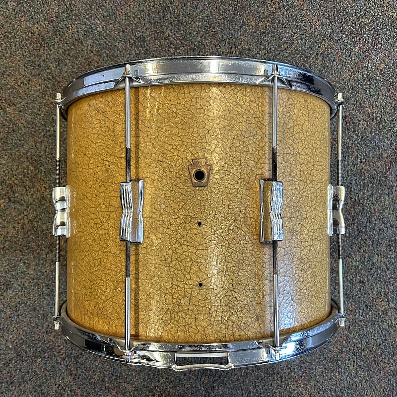 WFL/Ludwig 15" x 12" Marching Snare 50 - Chrome Over Brass | Reverb