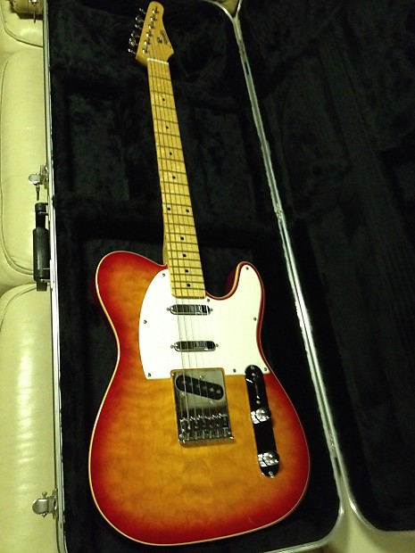 Alvarez Deluxe Telecaster w/ hard case. Triple pickups, 5 way | Reverb