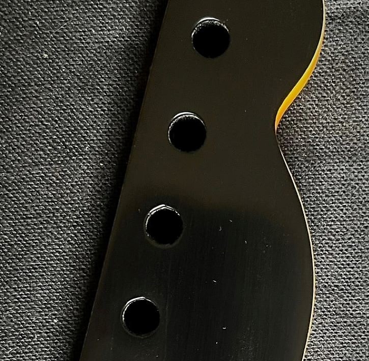 Warmoth Telecaster Neck (Black Lacquer Headstock/Light Relic | Reverb