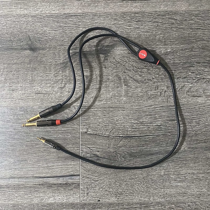 Live Wire Elite Interconnect Y-Cable 3.5 mm TRS Male to 1/4" | Reverb