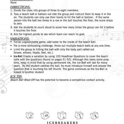 IceBreakers - (60 Fun Activities to Build a Better Choir) | Reverb